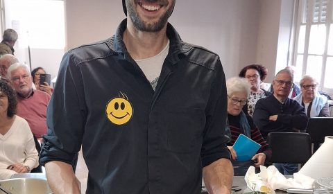 PAVE DE MERLU EN FEUILLES DE BLETTE, RISOTTO D’EPEAUTRE, TOMBEE DE ...